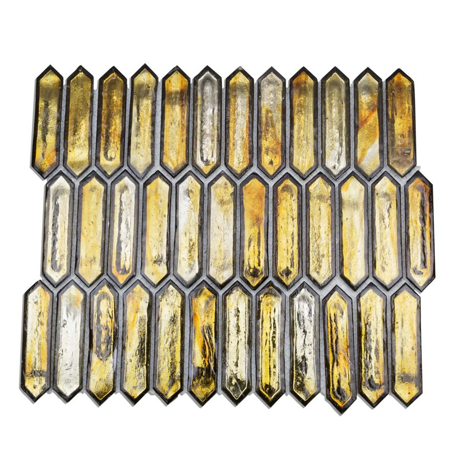 Soho Studio Tile Artemis Glass Tile – 12" x 10" / Amber – ArtwalkTile